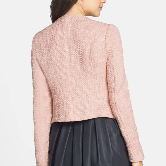 Stoosh | Jackets & Coats | Stoosh Dusty Rose Tweed Jacket | Poshmark